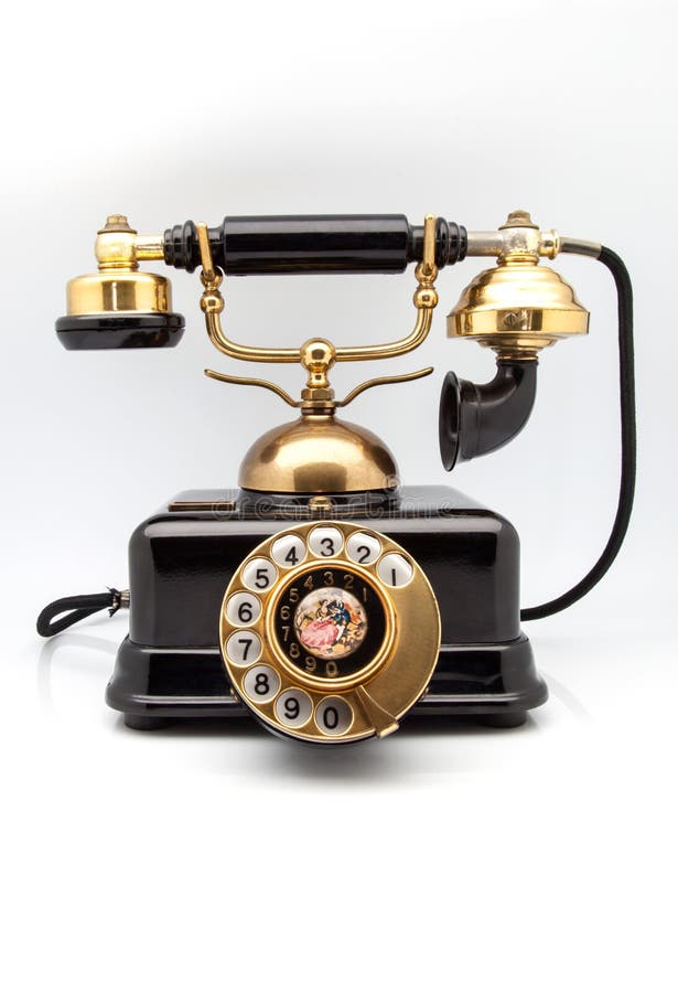 Oude telefoon stock afbeelding. Image of nostalgie, telecommunicaties ...