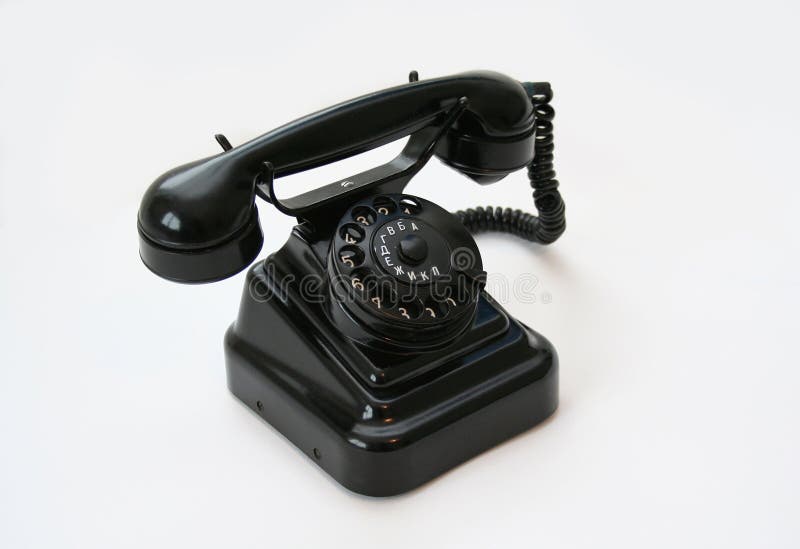 Oude telefoon stock afbeelding. Image of apparaat, antiquiteit - 618549