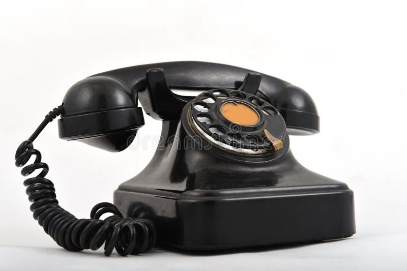 Oude telefoon stock afbeelding. Image of mededeling, roterend - 8499885