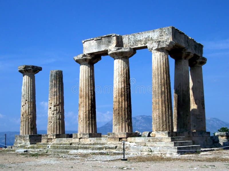 Oude Tempel van Apollo stock foto. Image of verering, grieks - 1480124