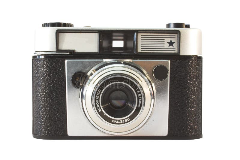 Oude Klassieke Filmcamera Met Het Knippen Van Weg Stock Foto - Image of ...