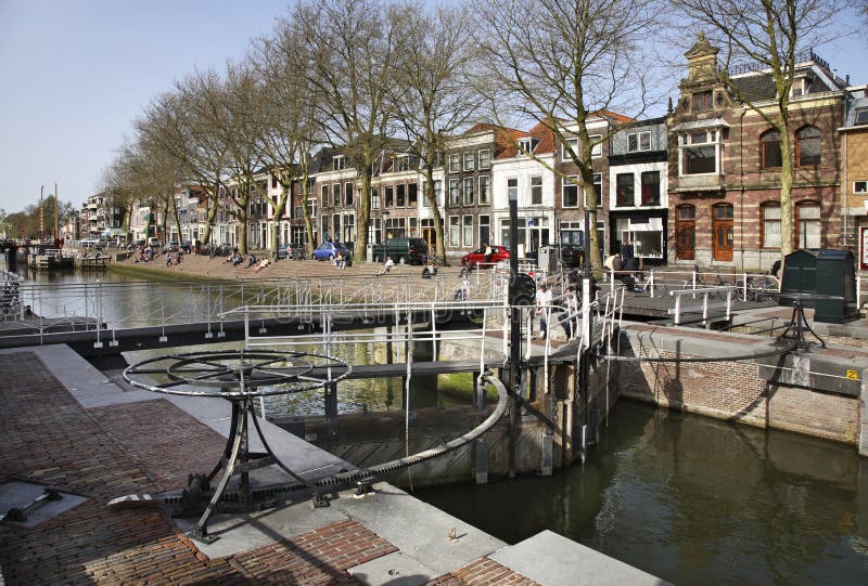 Utrecht Old Town stock image. Image of canal, autumn - 47889055