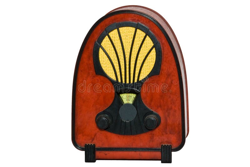 Ouderwetse radio stock afbeelding. Image of muziek, heropleving - 9197805