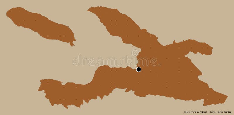 Ouest, Department of Haiti, on Solid. Pattern Stock Illustration ...