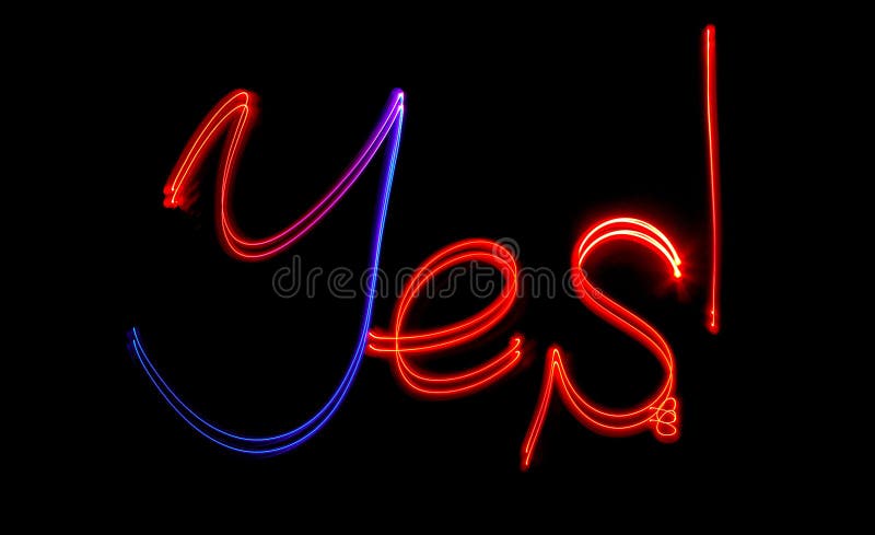 Mot OUI du symbole 3d illustration stock. Illustration du signe - 4645110