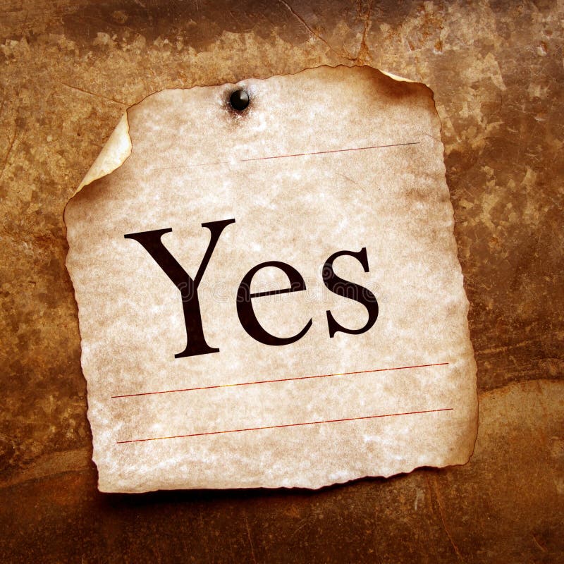 Oui image stock. Image du consensus, bien, industrie, finances - 5738065