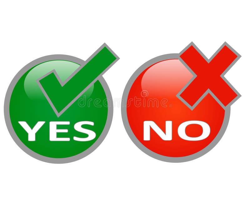 Oui Ou Non Icônes, Coutil Et Signes De Croix, Traits De Repère Réglés ...