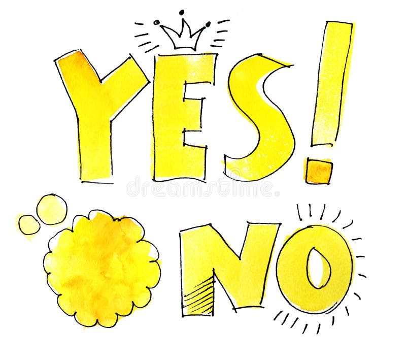 Oui illustration stock. Illustration du illustré, bleu - 9270976