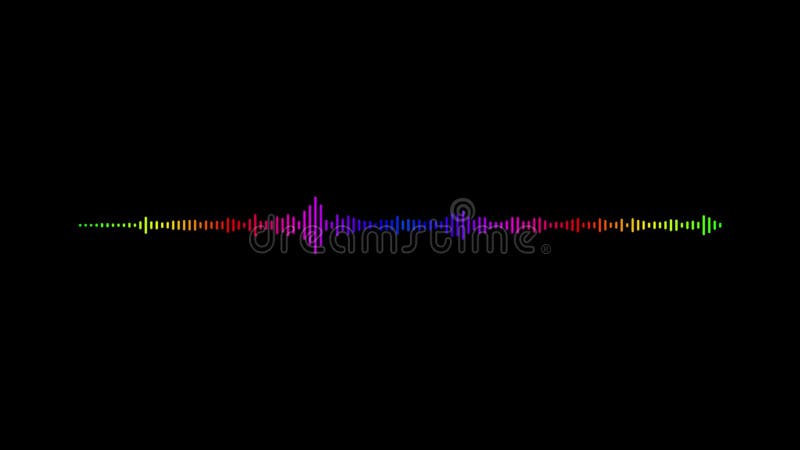 Ound Wave Pattern of Abstract Pink Light on Black Background, Sound ...