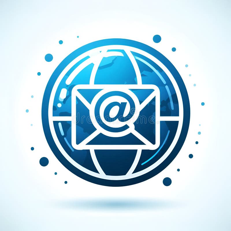 Blue Email Icon: Unique Design for Effective Communication, Generative ...