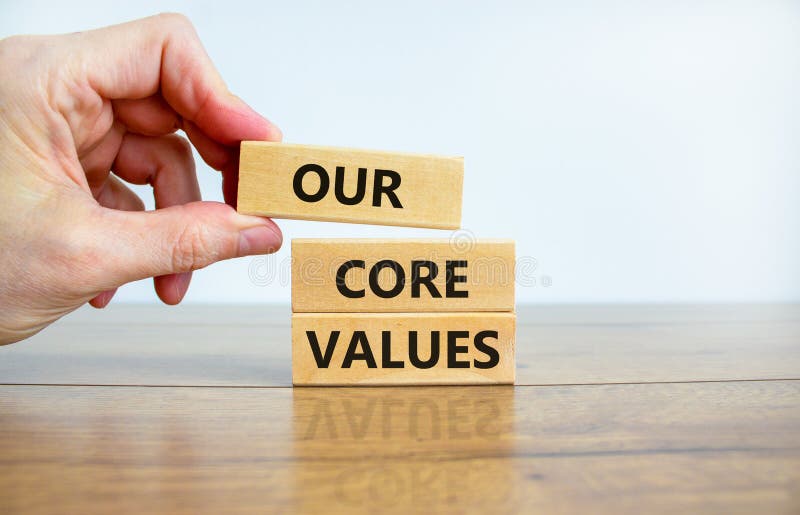 Our Core Values Symbol. Words `Our Core Values` Typed on Retro ... Our Core Values Symbol. Words `Our Core Values` Typed on Retro ...