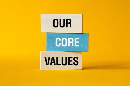 Our Core Values - Word Concept on Building Blocks, Text Stock Photo ...