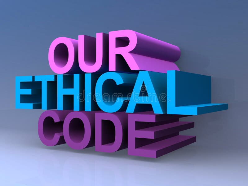 Our ethical code stock illustration. Illustration of horizontal - 184222812