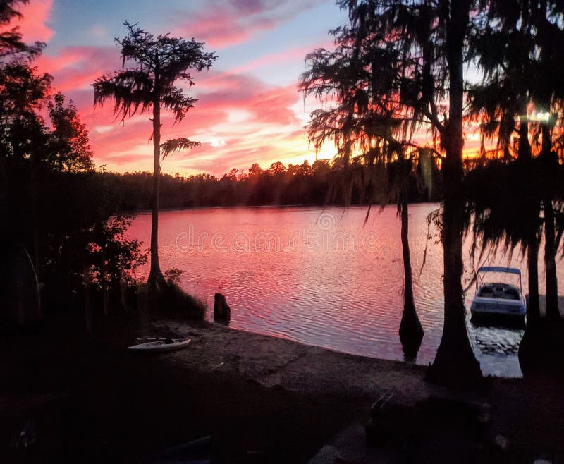 Our Fall Sunset in the South Stock Image - Image of sunset, south ...