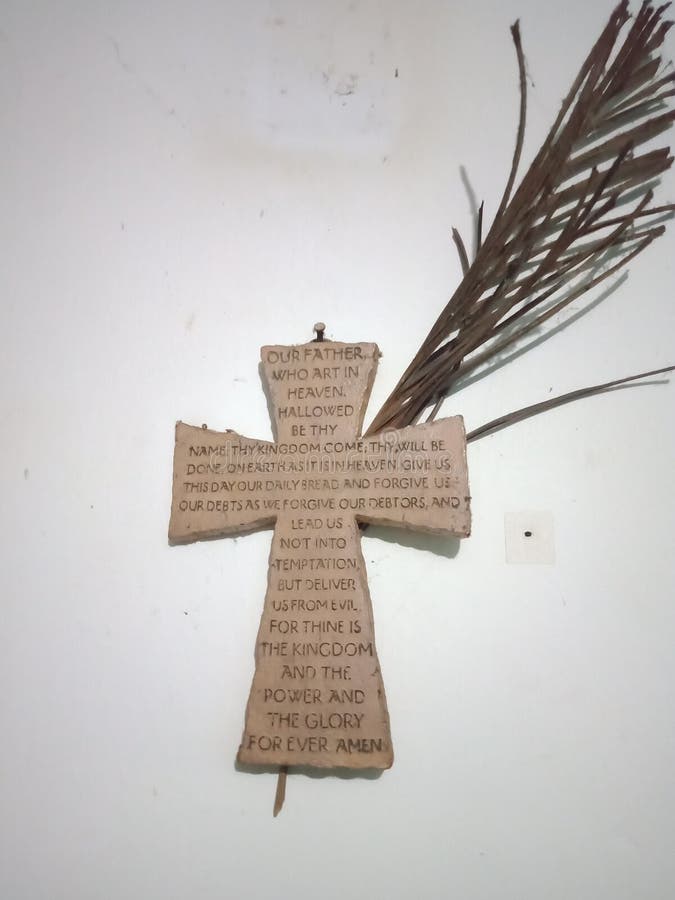 OUR FATHER& X27;S PRAYER on the CROSS Stock Photo - Image of cross ...