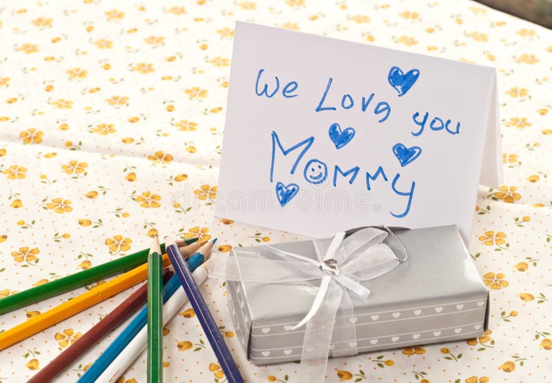 Our Gift to Mom stock photo. Image of gratitude, birthday - 14059958
