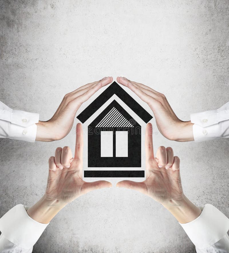 Our hands holding house stock image. Image of savings - 50516549