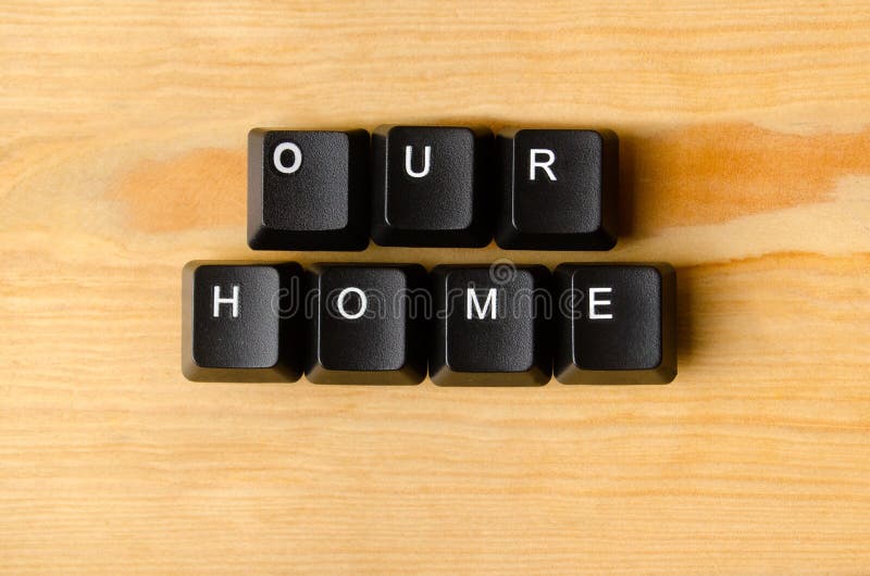 Our home words stock image. Image of wood, idea, typo - 98413829