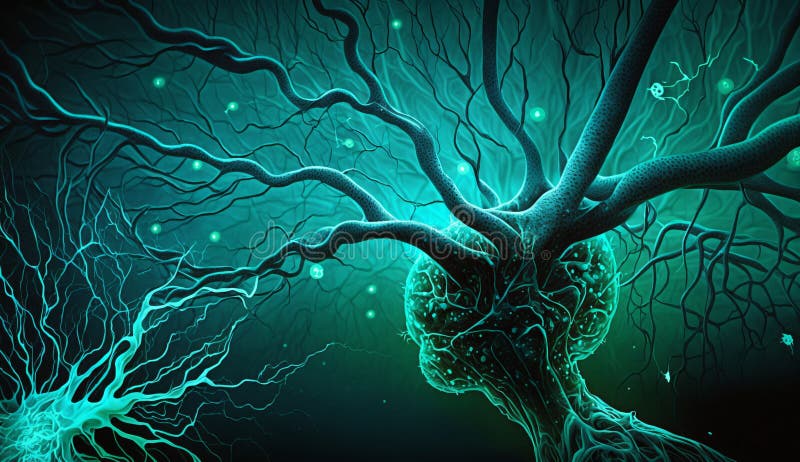 A Maze of Neurons Pattern stock illustration. Illustration of pattern ...