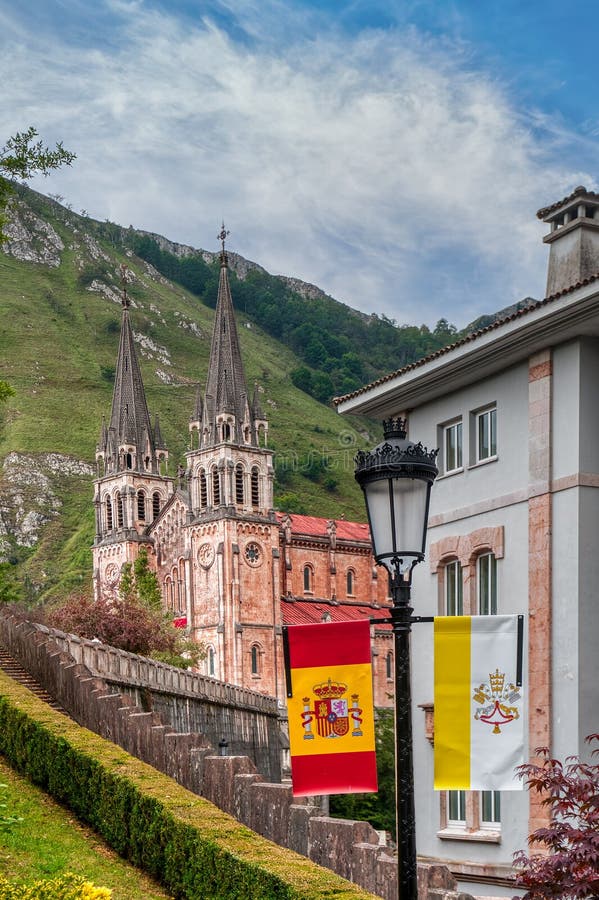 Our Lady of Covadonga Sanctuary, Cangas De Onis, Asturias Stock Image ...