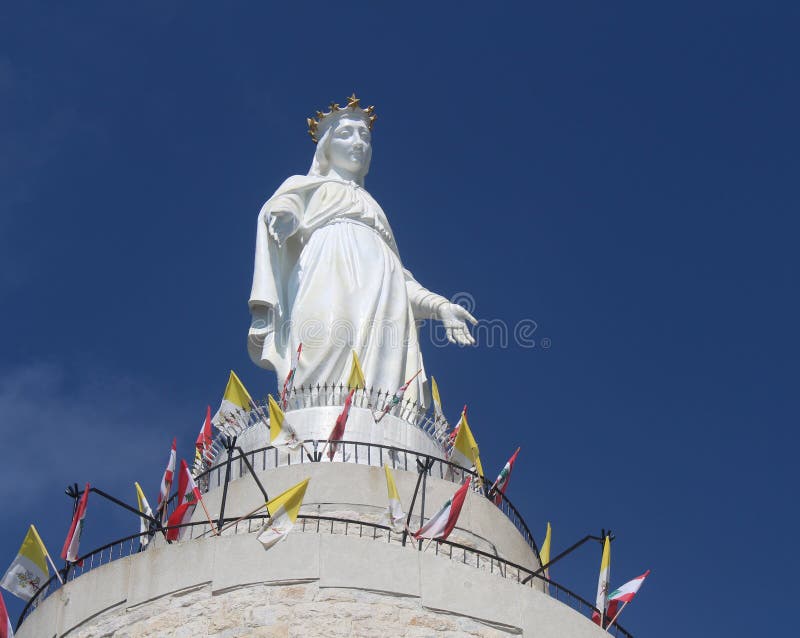 Our Lady of Lebanon stock image. Image of harissa, site - 31744945