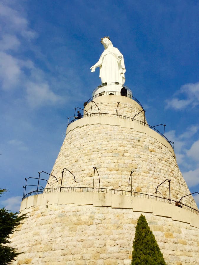 Our Lady of Lebanon. stock image. Image of crown, harissa - 83737029