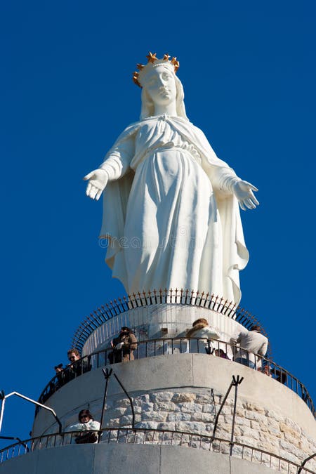 Our lady of lebanon statue editorial photo. Image of east - 16457036