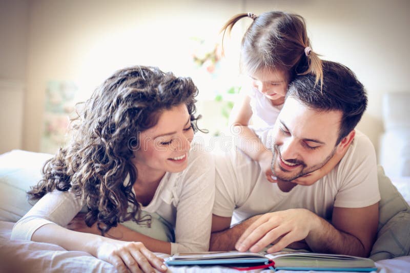 Our Morning Family Routine. Stock Photo - Image of father, adorable ...