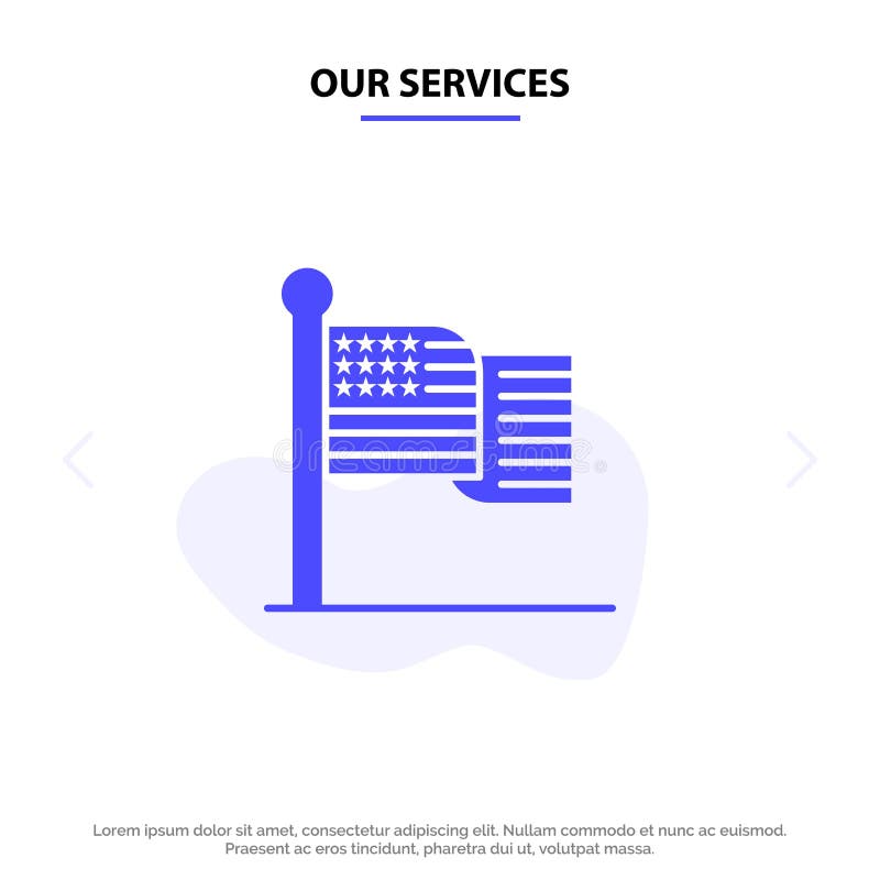 Our Services American, Flag, Thanksgiving, Usa Solid Glyph Icon Web ...