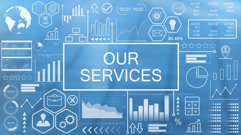 Our Services, Animated Typography Stock Illustration - Illustration of ...