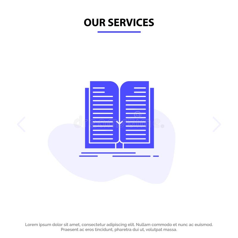 Our Services Application, File, Transfer, Book Solid Glyph Icon Web ...
