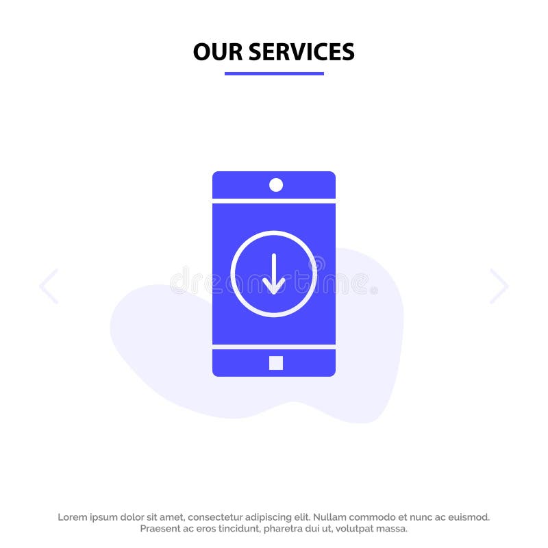 Our Services Application, Mobile, Mobile Application, Down, Arrow Solid ...