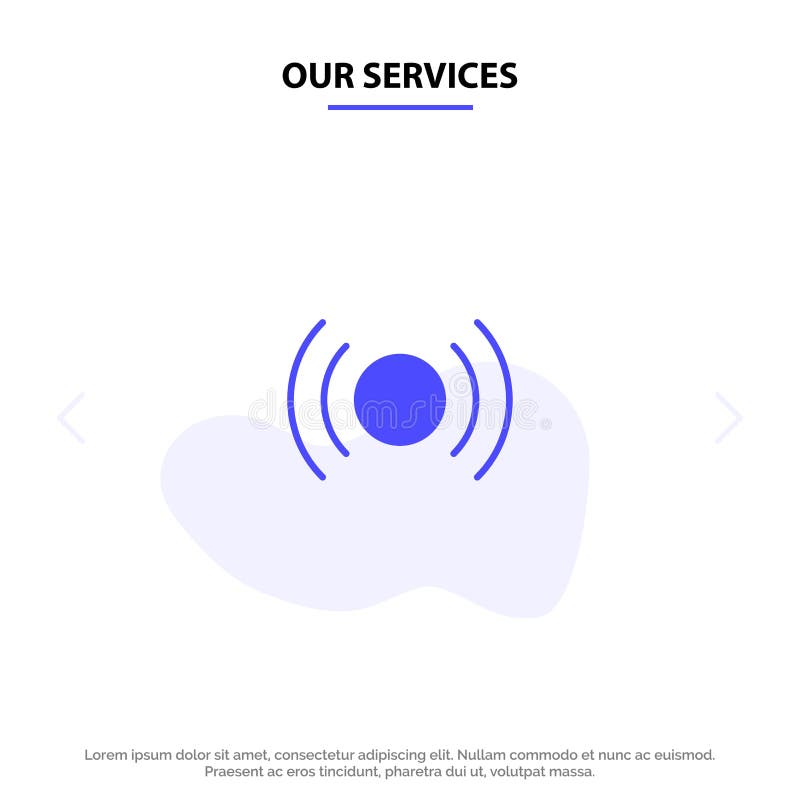 Our Services Basic, Essential, Signal, Ui, Ux Solid Glyph Icon Web Card ...