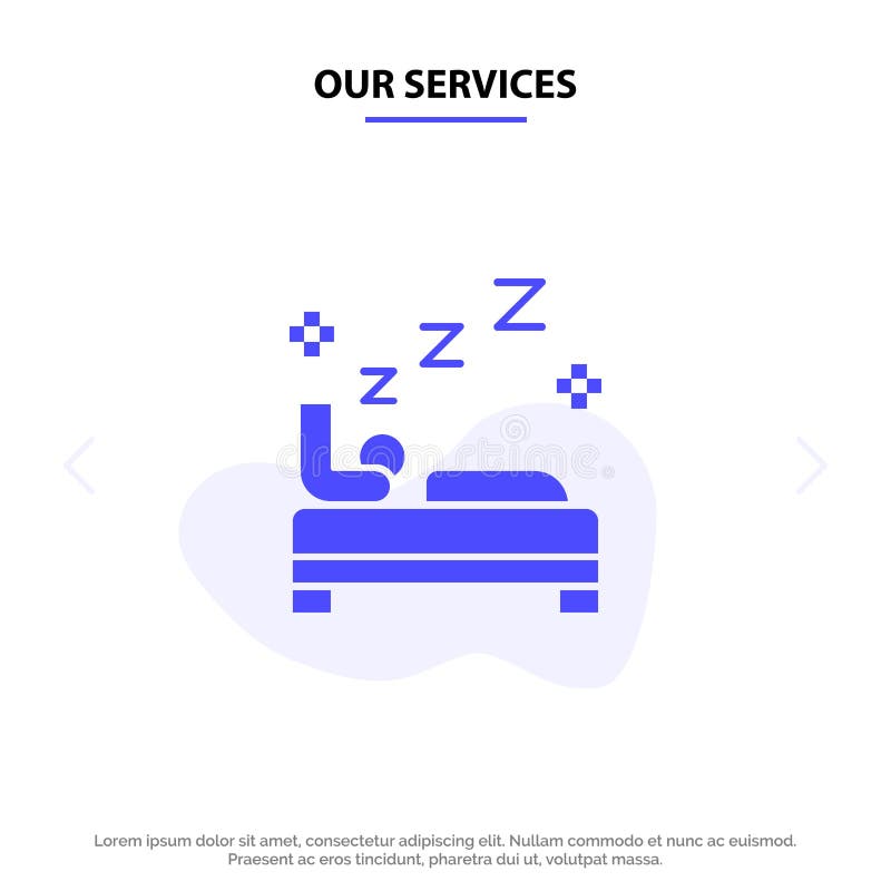 Our Services Bed, Bedroom, Clean, Cleaning Solid Glyph Icon Web Card ...