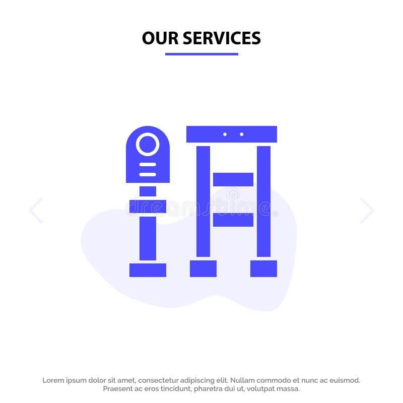 Our Services Bench, Bus, Station, Stop Solid Glyph Icon Web Card ...