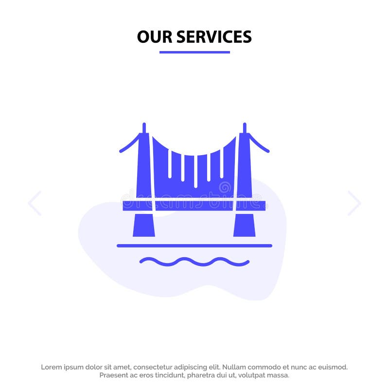 Our Services Bridge, Building, City, Cityscape Solid Glyph Icon Web ...