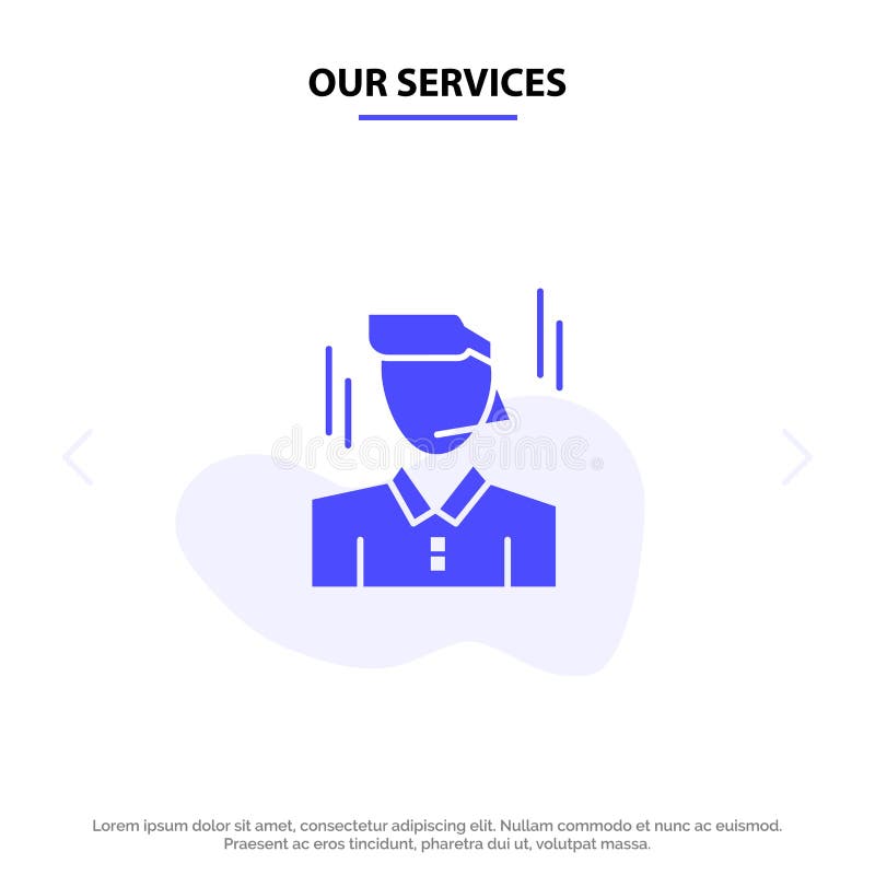 Our Services Businessman, Manager, Worker, Man Solid Glyph Icon Web ...