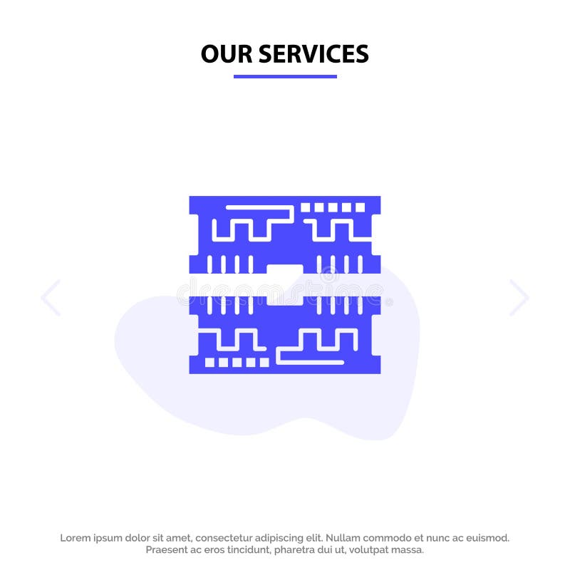 Our Services Cards, Component, Computer Solid Glyph Icon Web Card ...