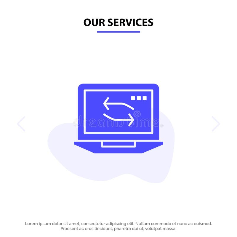 Our Services Computer, Network, Laptop, Hardware Solid Glyph Icon Web ...