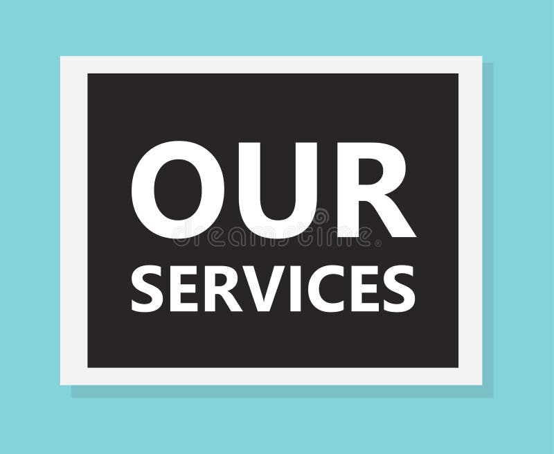 Our services concept stock vector. Illustration of quote - 125813387