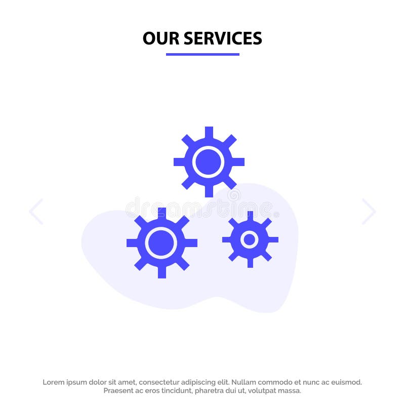 Our Services Configuration, Gears, Preferences, Service Solid Glyph ...