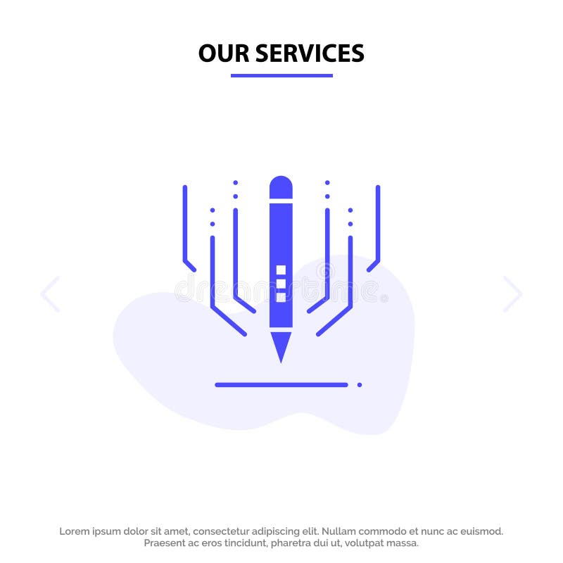 Our Services Digital Art, Digital, Art, Education Solid Glyph Icon Web ...