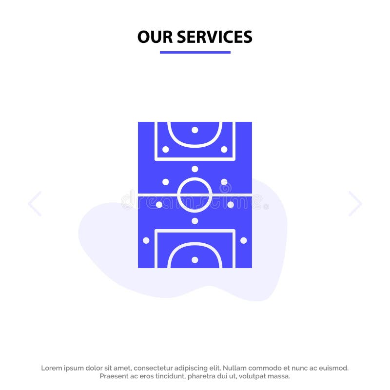 Our Services Entertainment, Game, Football, Field Solid Glyph Icon Web ...