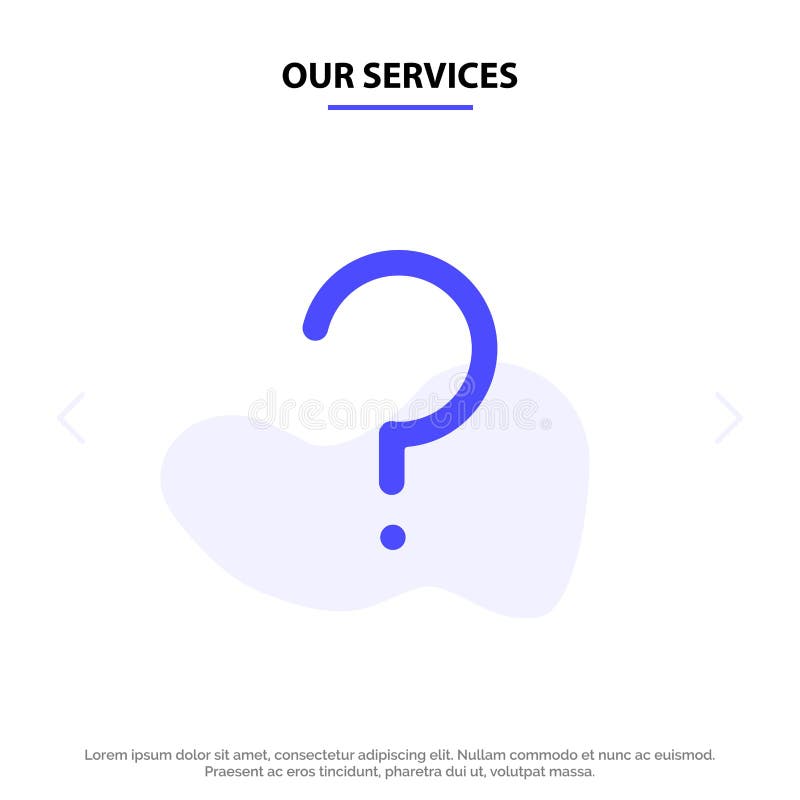 Our Services Help, Question, Question Mark, Mark Solid Glyph Icon Web ...