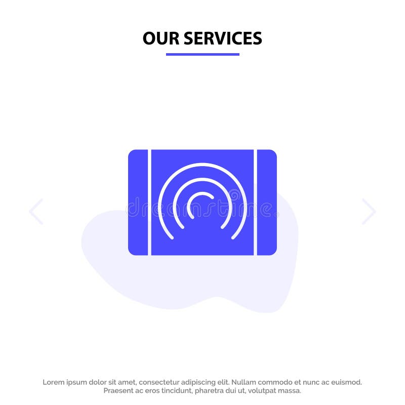 Our Services Interaction, User, Touch, Interface Solid Glyph Icon Web ...