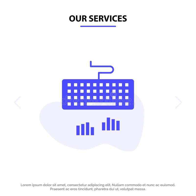 Our Services Keyboard, Interface, Type, Typing Solid Glyph Icon Web ...