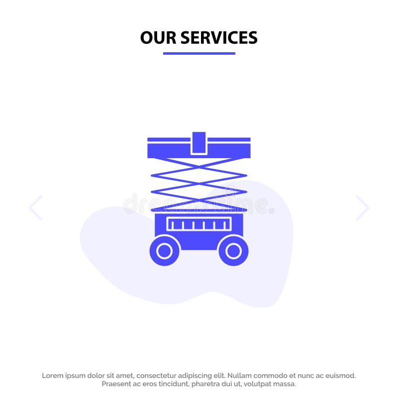 Our Services Lift, Forklift, Warehouse, Lifter, Solid Glyph Icon Web ...