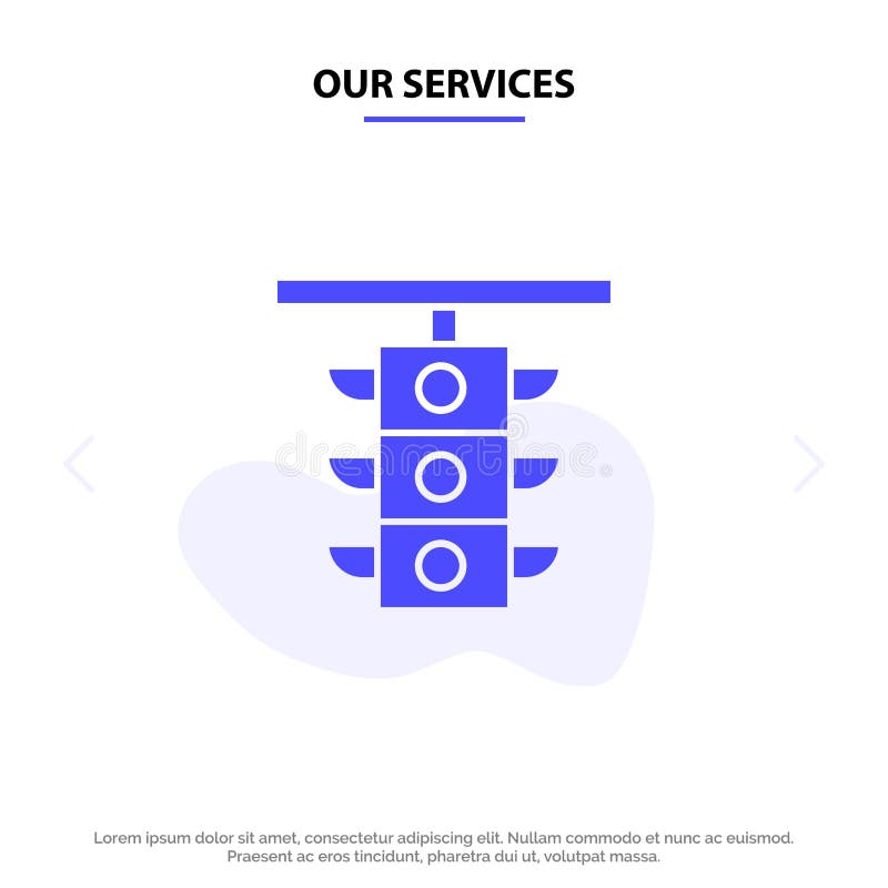 Our Services Light, Sign, Station, Traffic, Train Solid Glyph Icon Web ...