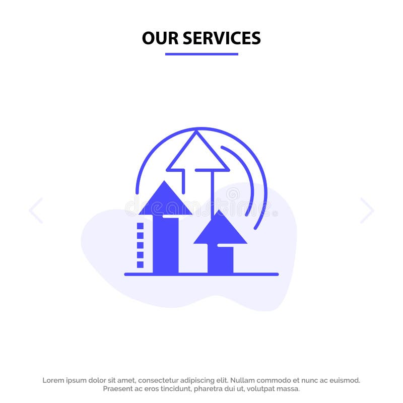 Our Services Management, Method, Performance, Product Solid Glyph Icon ...