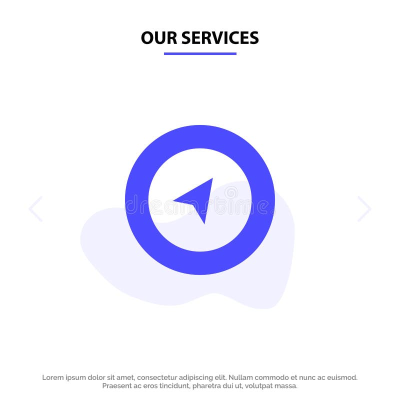 Our Services Map, Navigation, Location Solid Glyph Icon Web Card ...